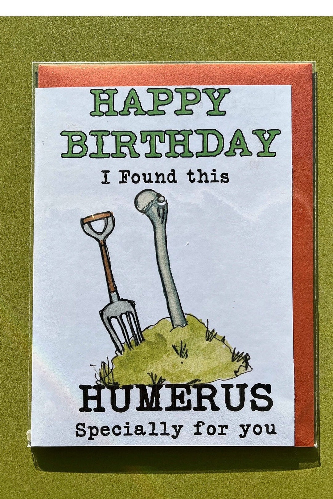 Humerus Birthday Cardfun Card Bone Interest Card Card for - Etsy