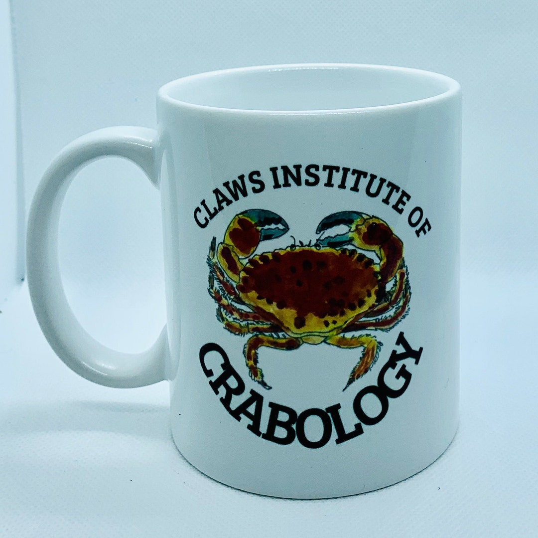 Crab Mug, Fun Crab Mug, Brown Crab, Crab Claws, Crab Institute, Crab ...