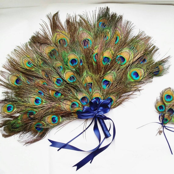 Peacock fans wedding store
