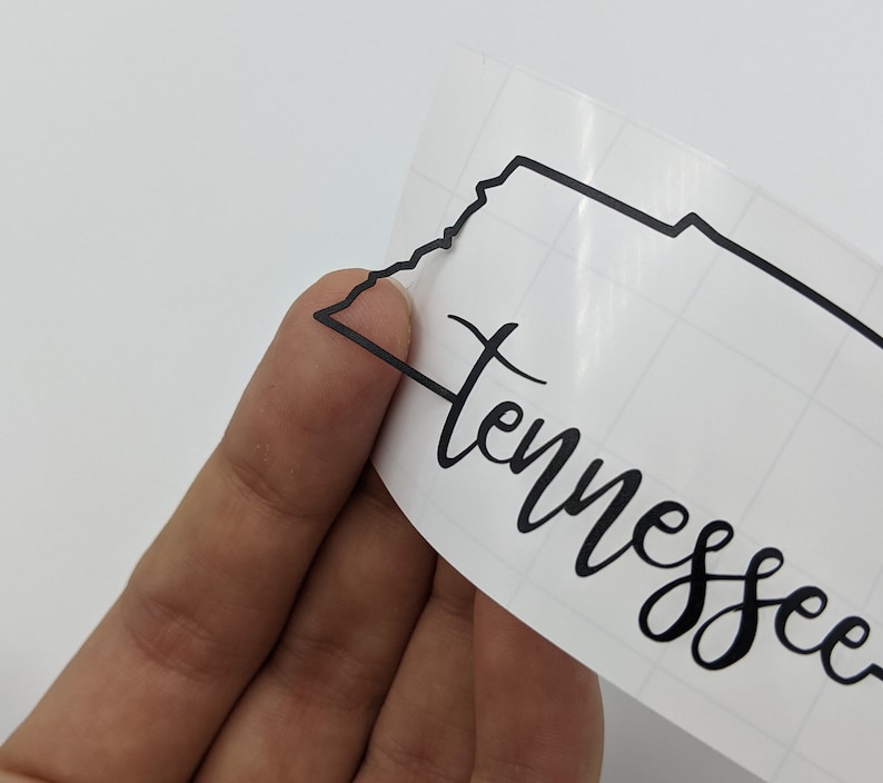 Custom Moving States With Text Outline Decal | Two States, Long ...