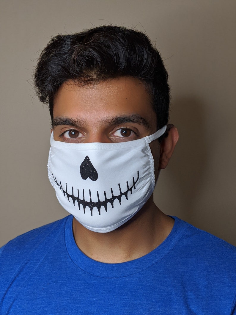 Skeleton Face Mask IRON ONs Face Mask NOT Included Heat | Etsy