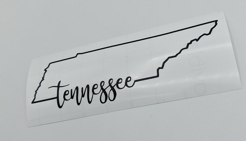 Custom Moving States With Text Outline Decal | Two States, Long ...