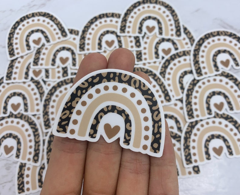 Boho Rainbow Sticker Hand Drawn Boho Rainbow Sticker for - Etsy