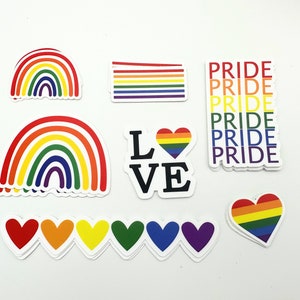 Pride Stickers | Rainbow Stickers, Gay Pride Stickers, LGBTQIA+ Sticker ...