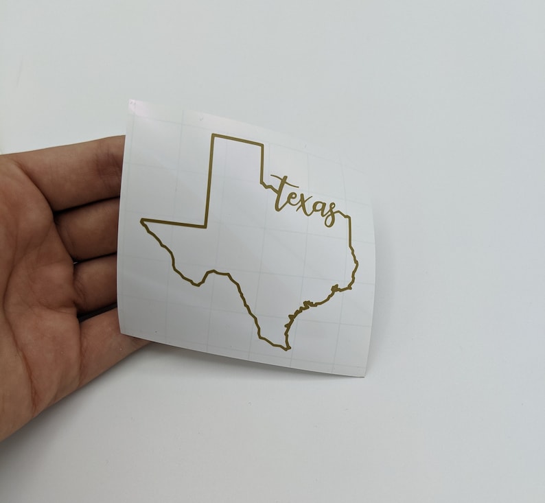 Custom Moving States With Text Outline Decal | Two States, Long ...