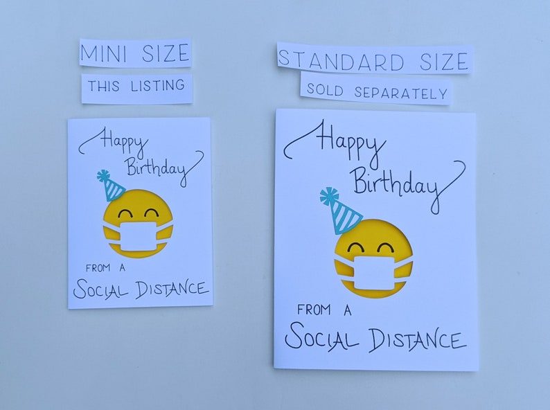 Happy Birthday from a Social Distance MINI Quarantine | Etsy