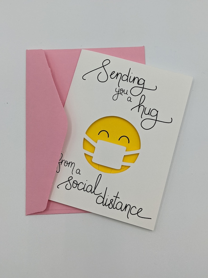 Sending you a Hug from a Social Distance DIY Mini Blank | Etsy