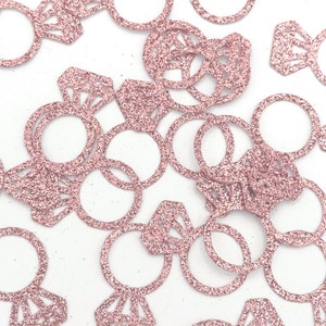 Diamond Ring Confetti | Glitter Silver, Gold, White, Pink Engagement ...