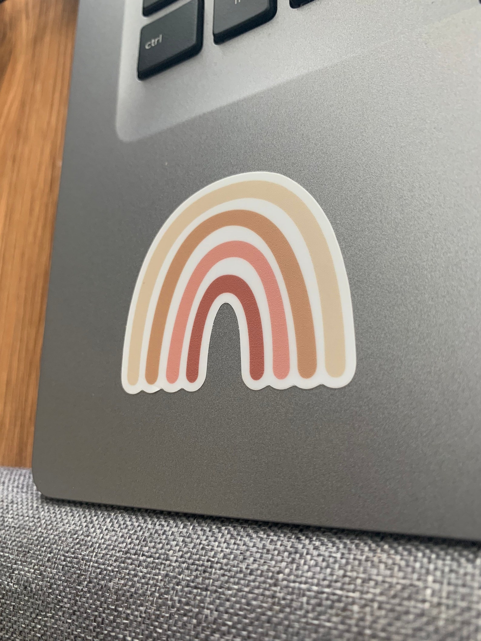 Boho Rainbow Sticker Hand Drawn Boho Rainbow Sticker for Laptop, Water ...