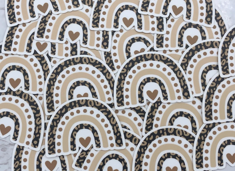 Boho Rainbow Sticker Hand Drawn Boho Rainbow Sticker for - Etsy