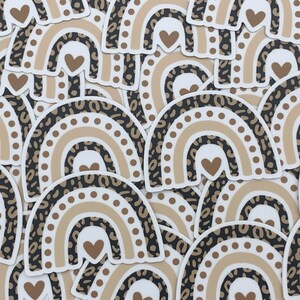 Boho Rainbow Sticker | Hand Drawn Boho Rainbow Sticker for Laptop ...