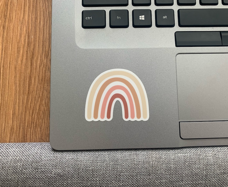 Boho Rainbow Sticker Hand Drawn Boho Rainbow Sticker for - Etsy