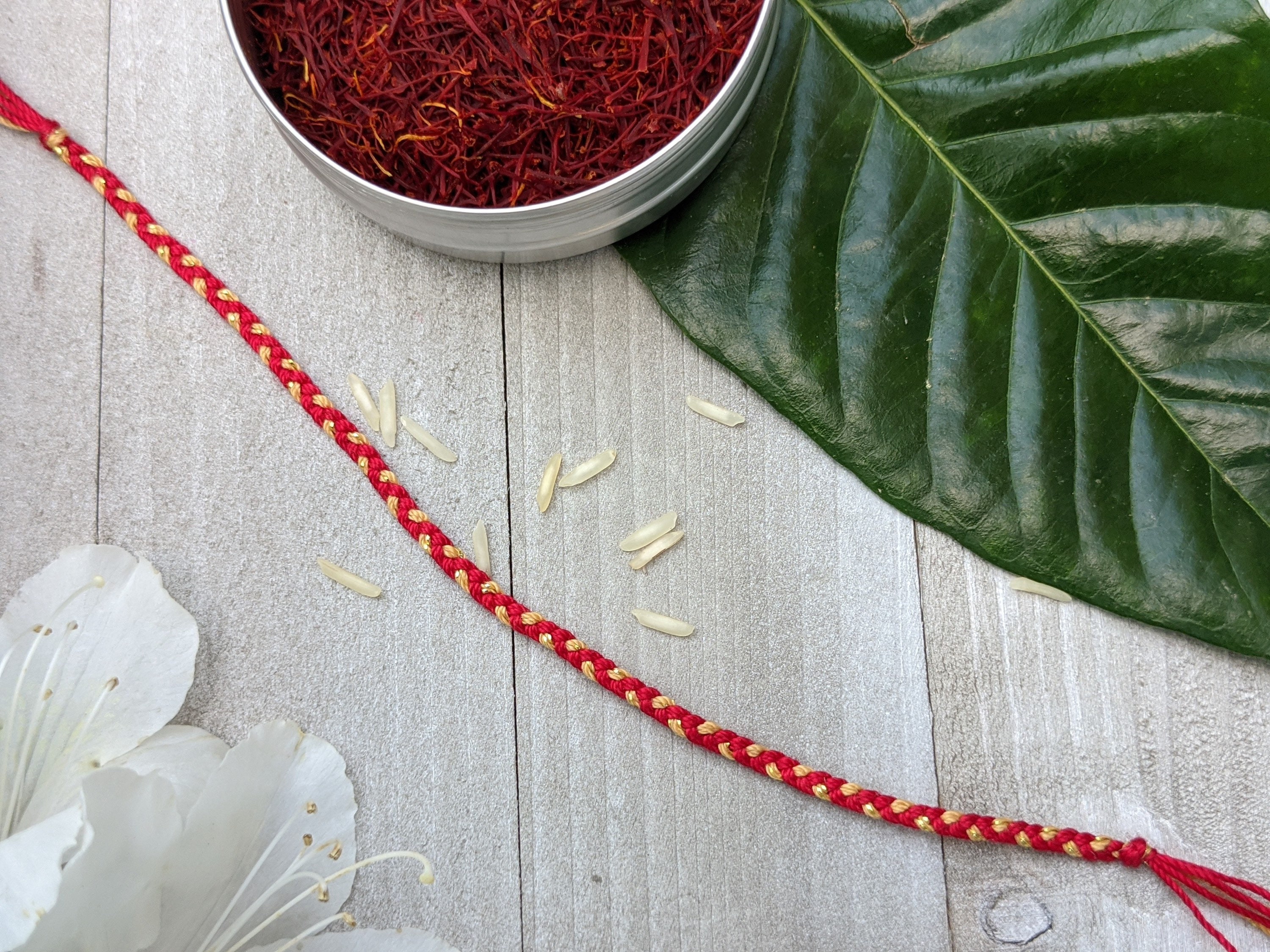 Colored Braided Rakhis Gold Accent Gold Threaded Braided | Etsy