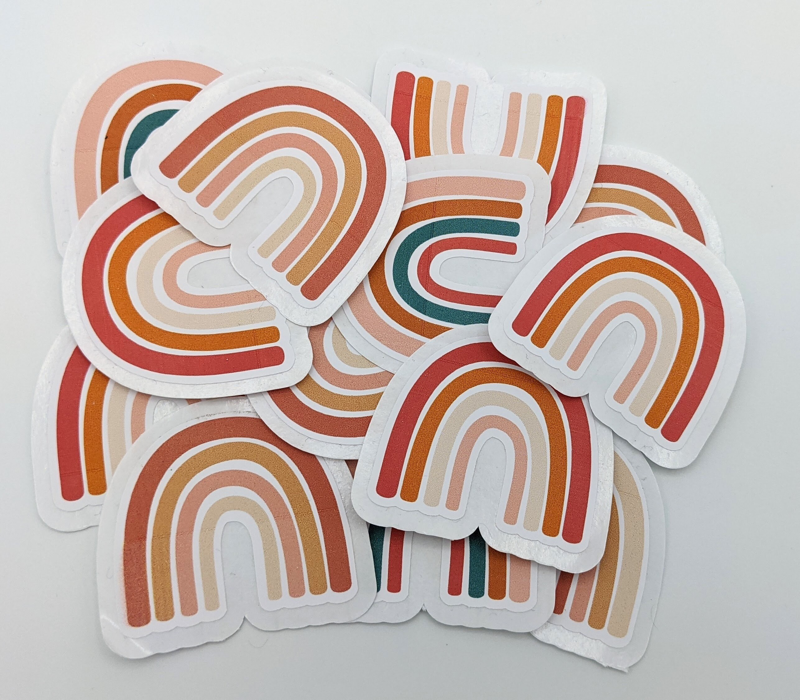 Boho Rainbow Sticker Hand Drawn Boho Rainbow Sticker for | Etsy