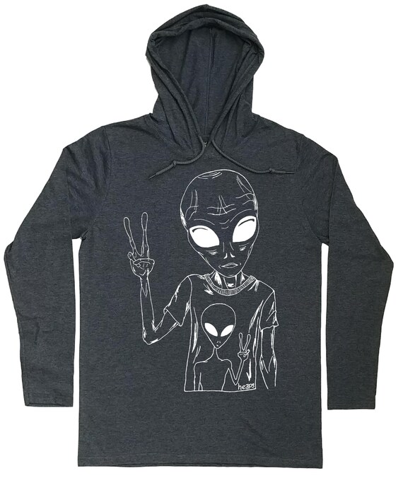Hoodies for Men Pullover Hoodie Men Alien Hoodies Sci Fi | Etsy