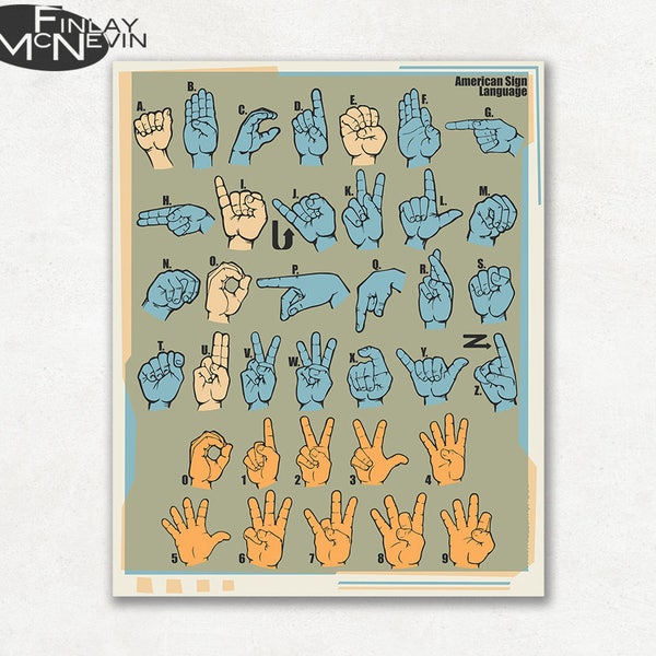 Sign Language Art - Etsy