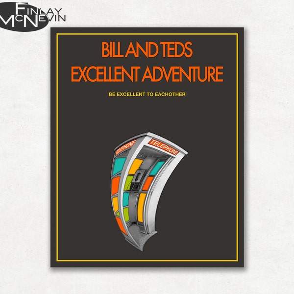 Bill and Ted Poster - Etsy