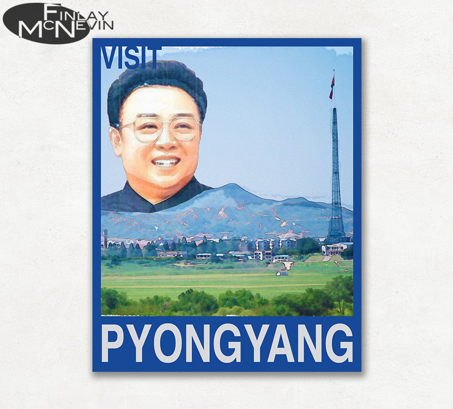 PYONGYANG, Asian Travel Poster, Retro Pop Art - Etsy
