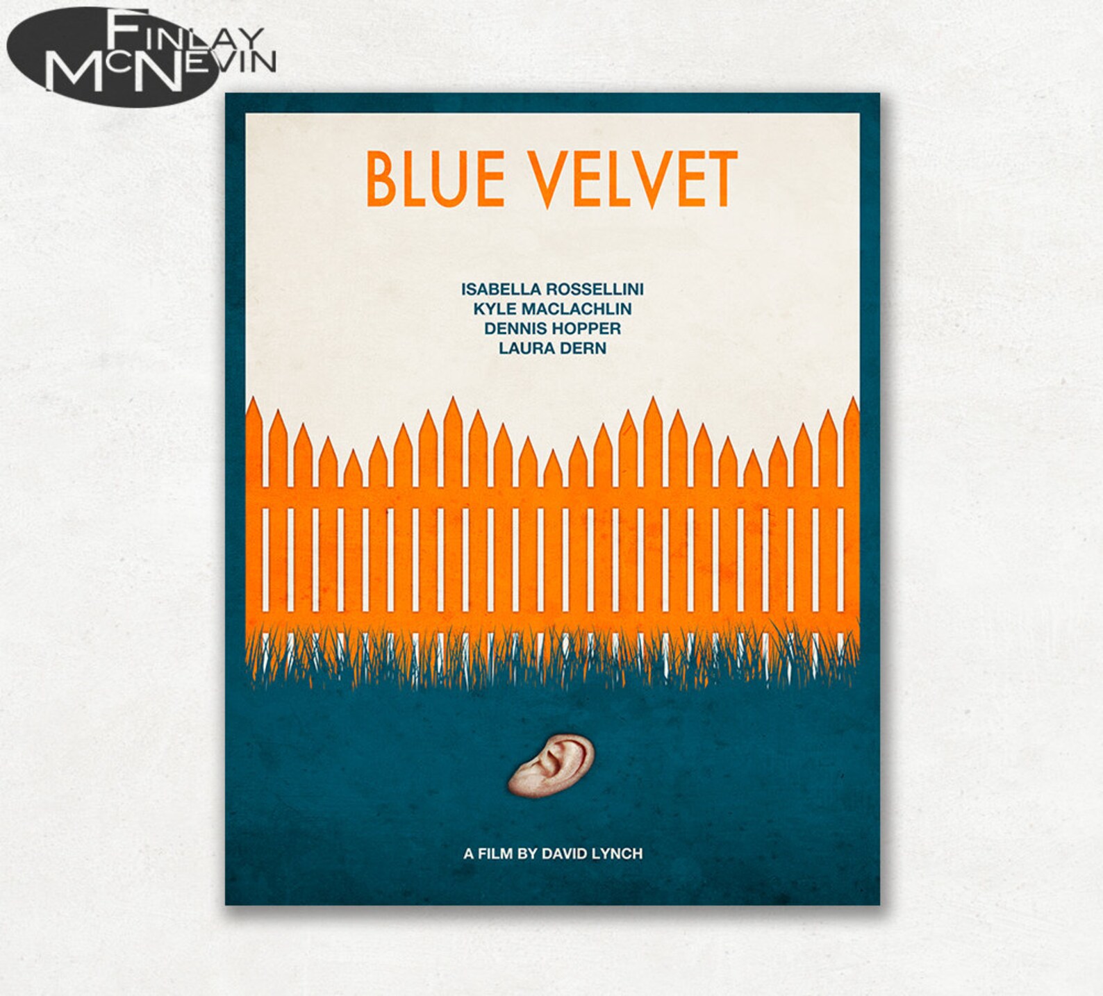BLUE VELVET Movie Poster Fine Art Print Blue - Etsy