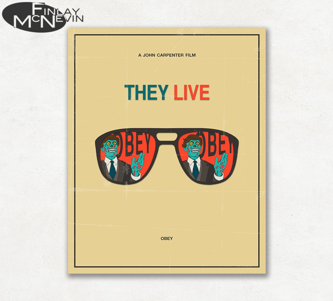 THEY LIVE Movie Poster Fine Art Print - Etsy