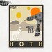 VISIT HOTH Star Wars Travel Poster Retro Pop Art Beige - Etsy