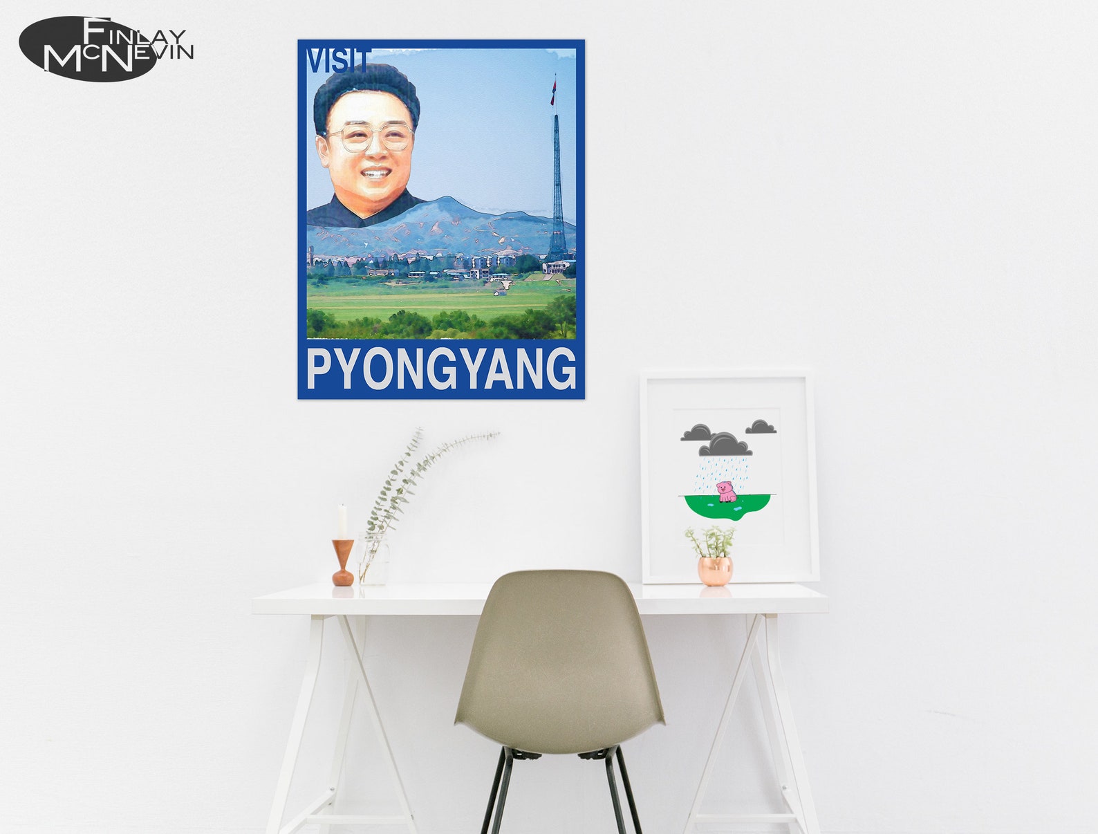 PYONGYANG, Asian Travel Poster, Retro Pop Art - Etsy