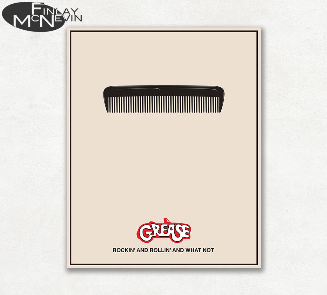 GREASE, Movie Poster, Fine Art Print - Etsy