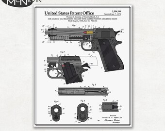 Colt 1911 Poster - Etsy