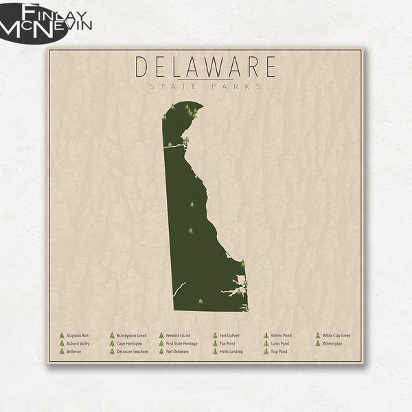 Delaware Print - Etsy