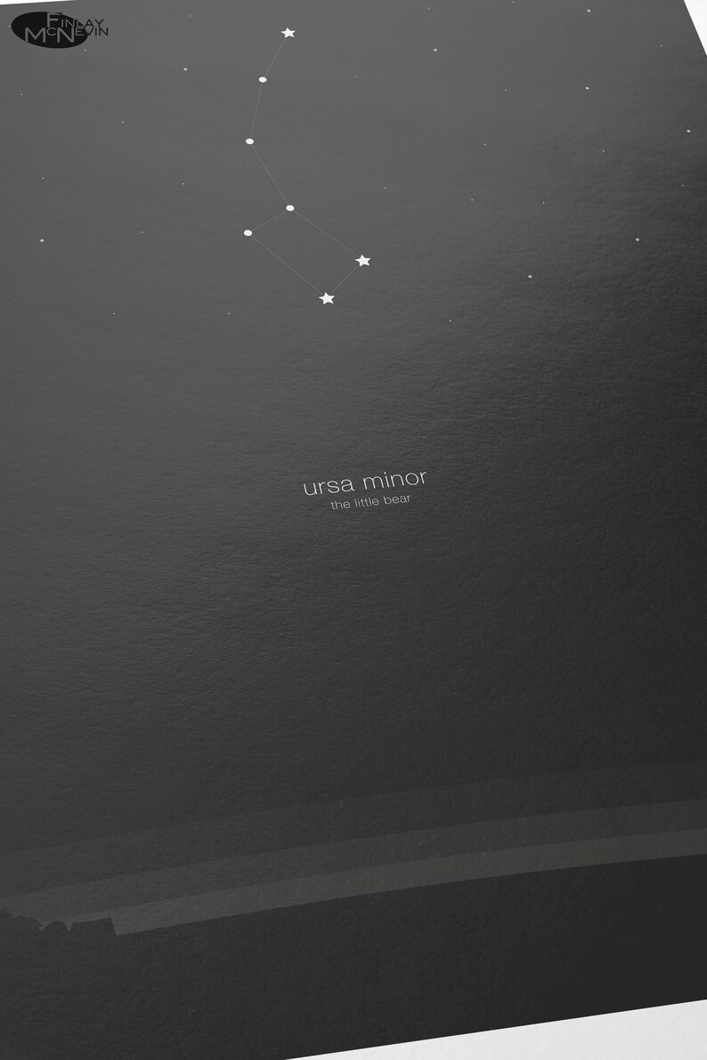 Ursa Minor Constellation Fine Art Print, Celestial Night Sky ...