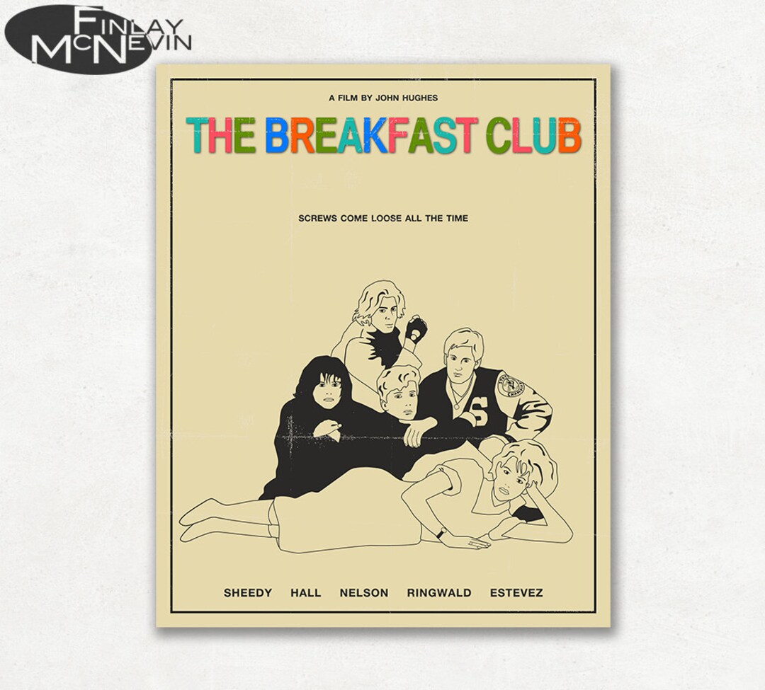 BREAKFAST CLUB, Movie Poster, Fine Art Print - Etsy