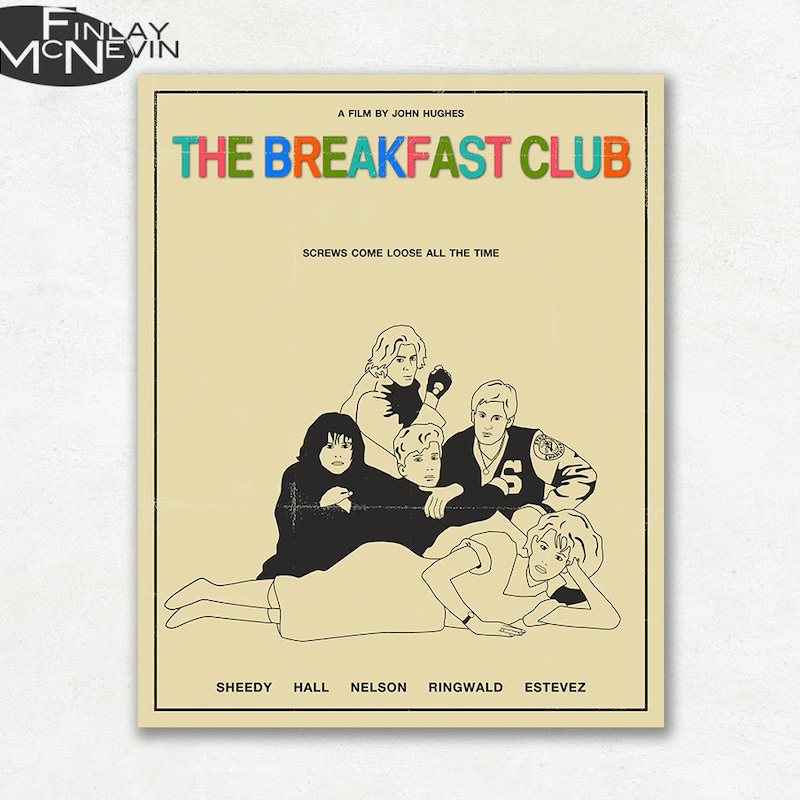 The Breakfast Club Poster - Etsy
