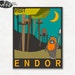 VISIT ENDOR, Star Wars Travel Poster, Retro Pop Art - Etsy