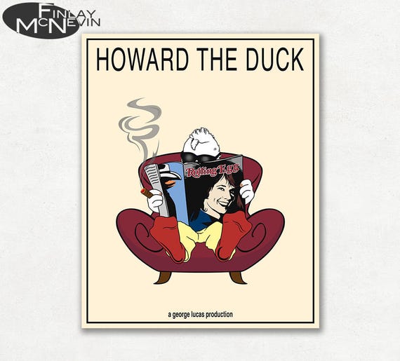 HOWARD THE DUCK Movie Poster Fine Art Print | Etsy