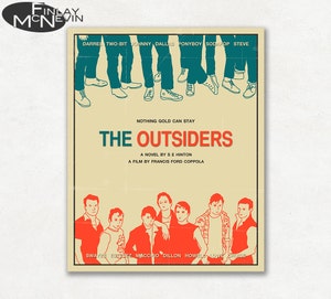 The Outsiders 1960s Inspired Collage Digital Art. Printable Download ...