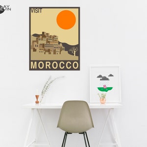 MOROCCO, AFRICAN Travel Poster, Retro Pop Art - Etsy