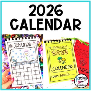 2026 Kids Art Calendar Craft: US Holidays, DIY Gift - Etsy