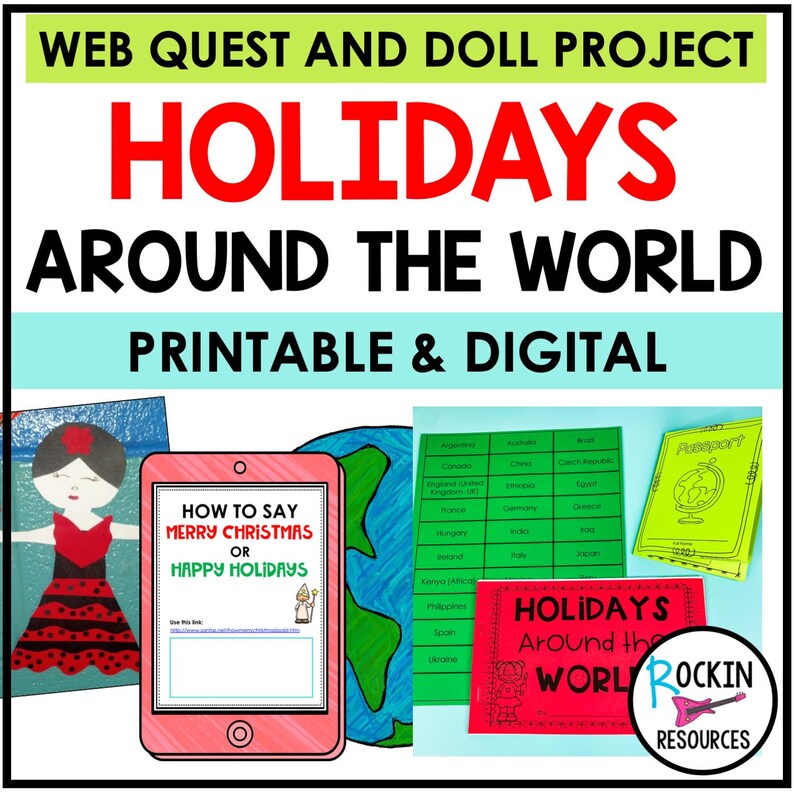 Christmas Around the World, Christmas Research Project, Passport ...