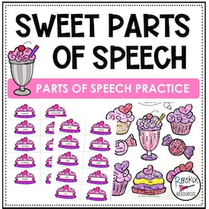Sweet Parts of Speech Activity: Grammar Practice - Valentine's Day ...