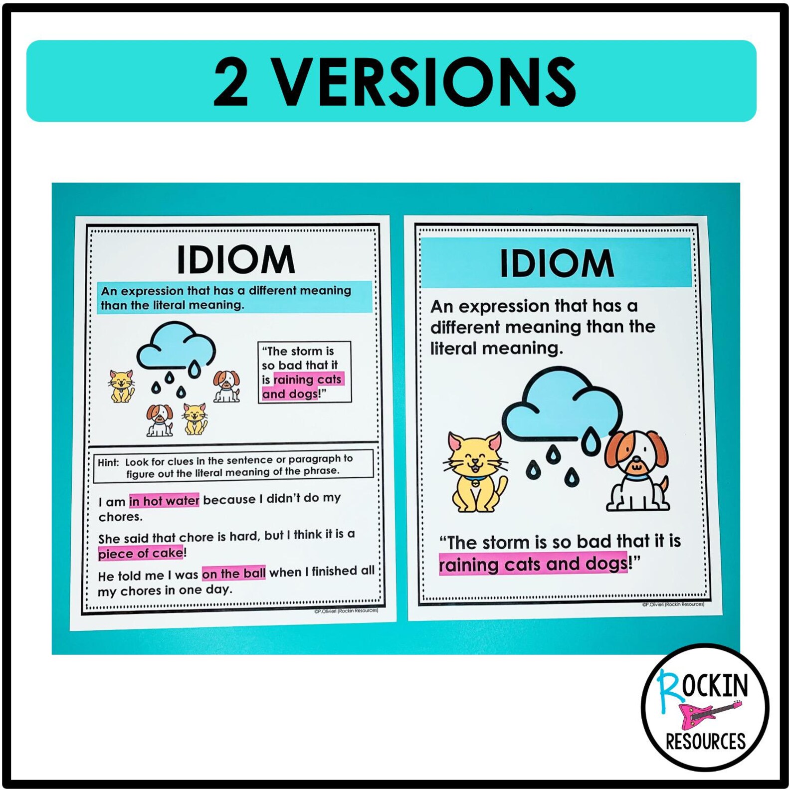 Figurative Language Classroom Posters: Simile, Metaphor, & More - Etsy