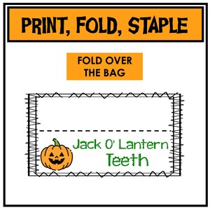 HALLOWEEN Treat Bag Toppers - Printable PARTY FAVORS - Candy Bag ...