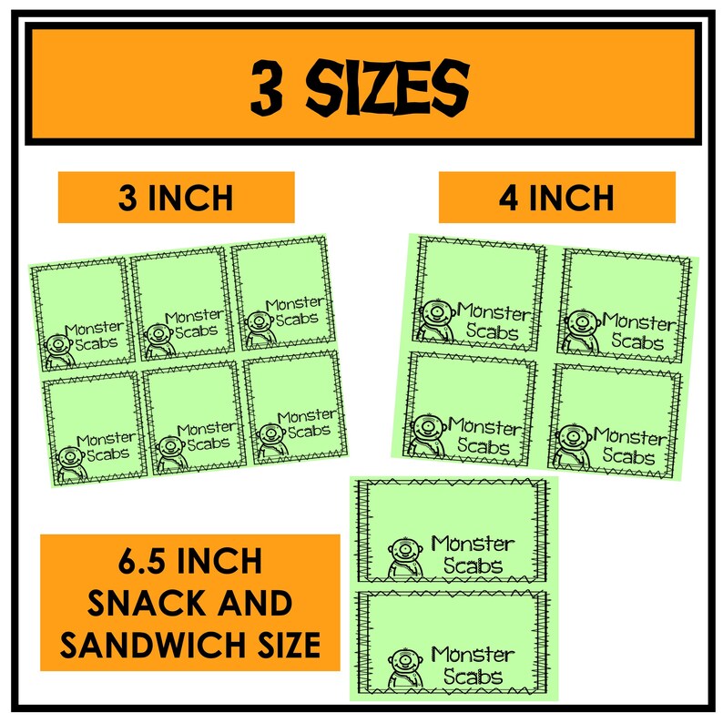 Halloween Treat Bag Toppers – Printable Party Favors (PDF) - Etsy