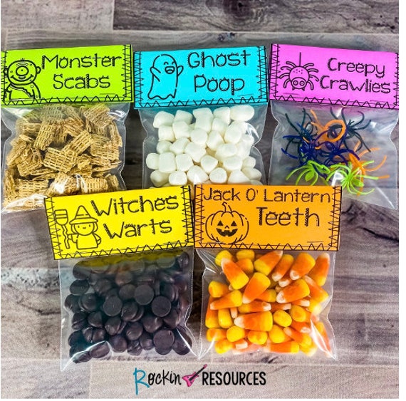 HALLOWEEN Treat Bag Toppers Printable PARTY FAVORS Candy - Etsy