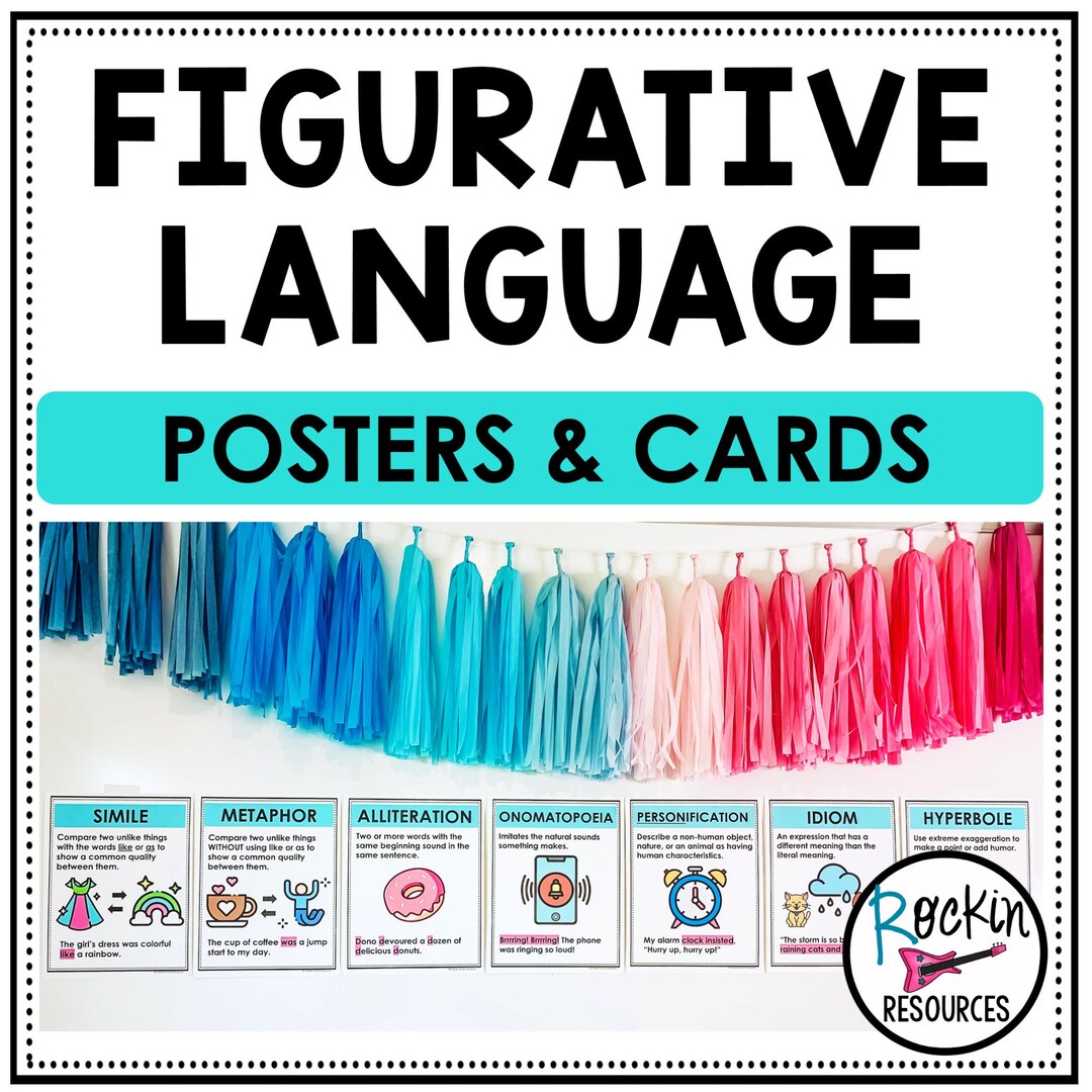Figurative Language Posters | Figurative Language Cards | Bulletin ...