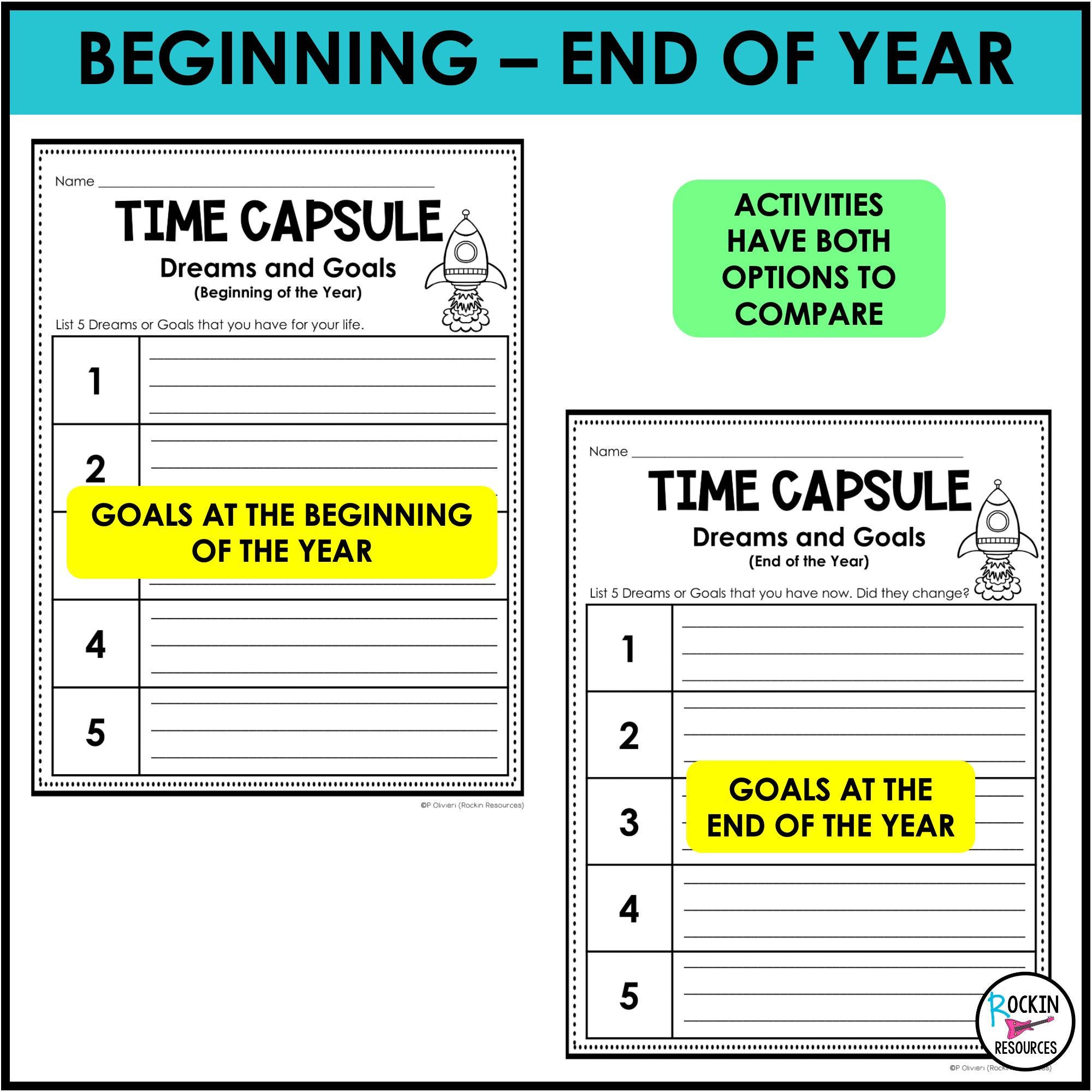 Back to School Time Capsule Activity: Printable Student Keepsake - Etsy
