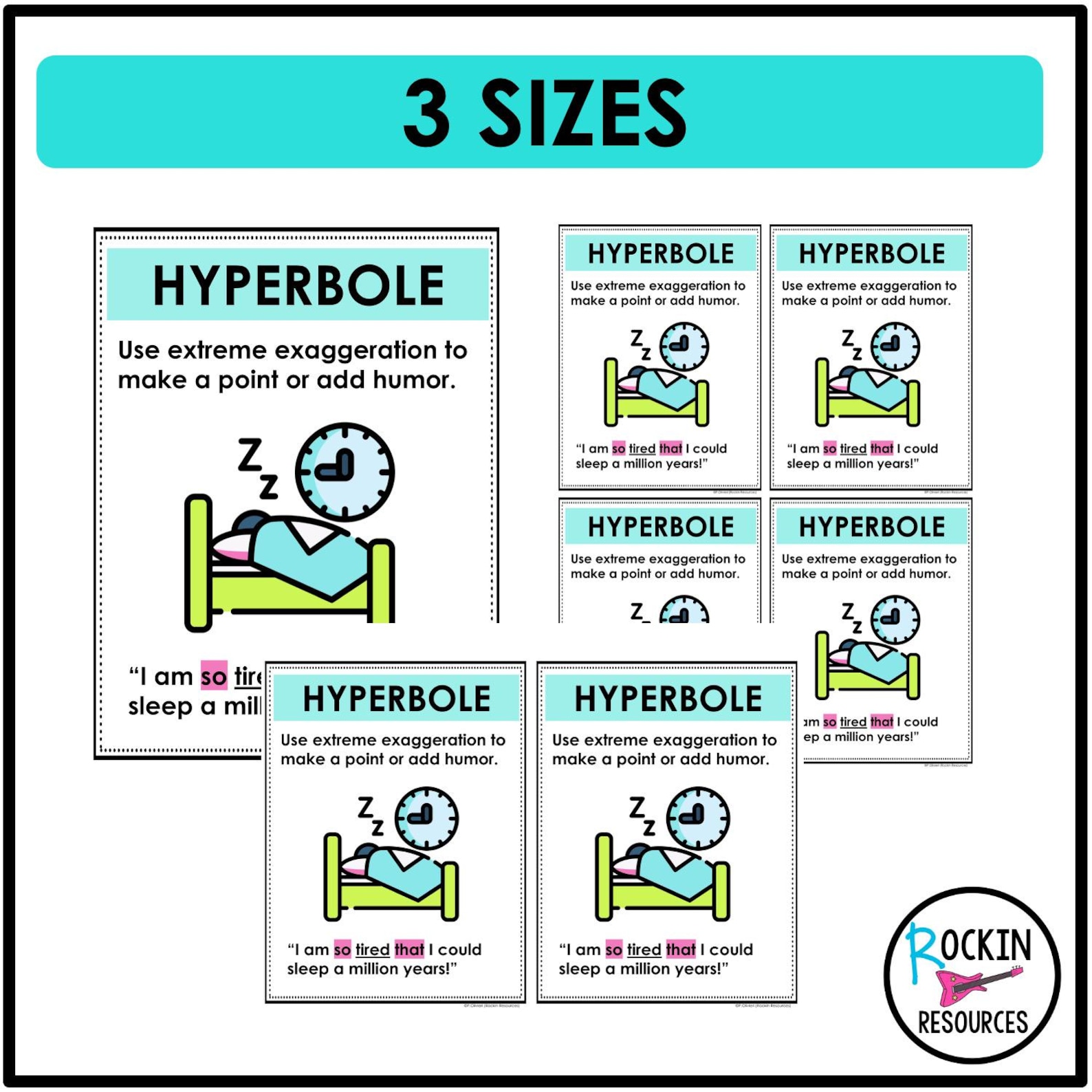 Figurative Language Classroom Posters: Simile, Metaphor, & More - Etsy