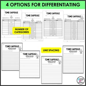 Time Capsule Activity, Back to School Activity, End of Year Activity - Etsy