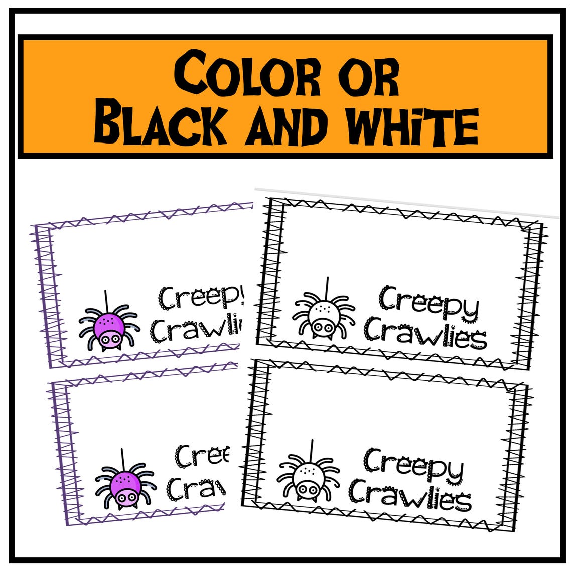 Halloween Treat Bag Toppers – Printable Party Favors (PDF) - Etsy
