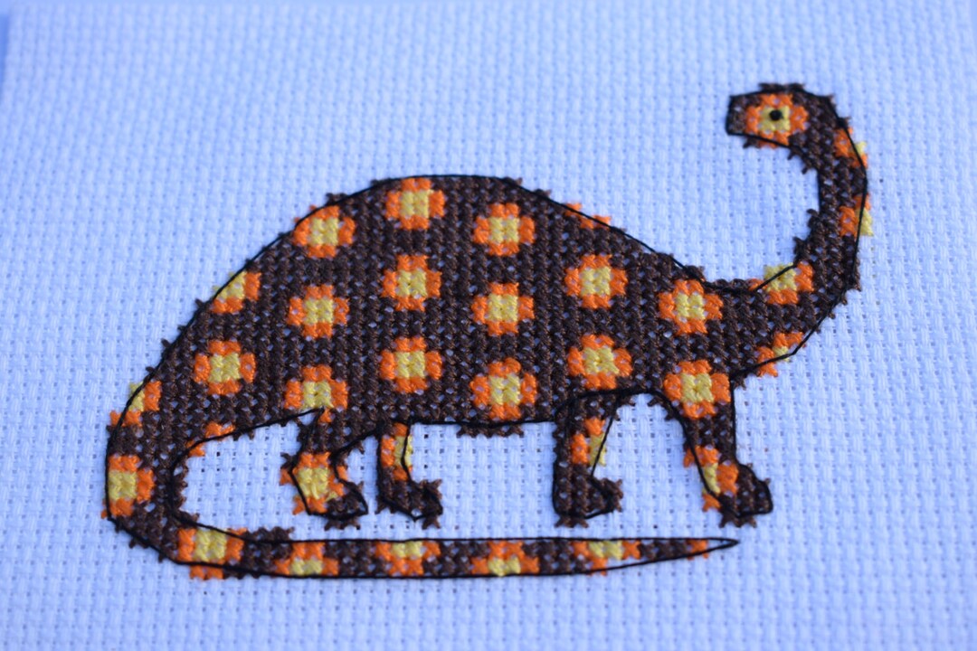 Dinosaur Cross Stitch Pattern / Counted Cross Stitch Chart / - Etsy