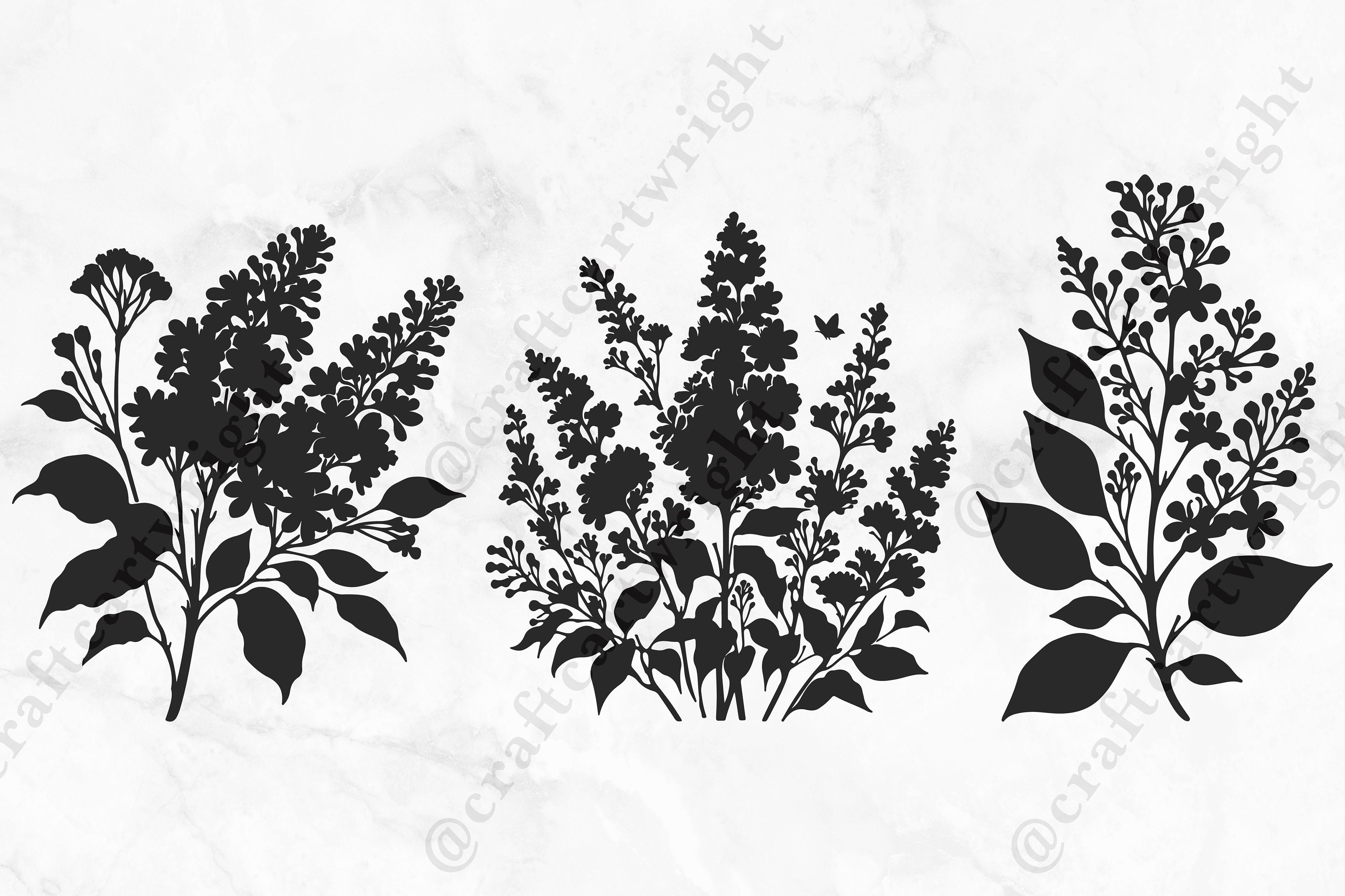 Lilac SVG - Lilac PNG - Spring Flowers - Lilac Clipart - Lilac Flowers ...